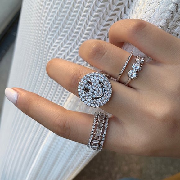 Jewelry | Smiling Face Emoji Ringbe Happy | Poshmark